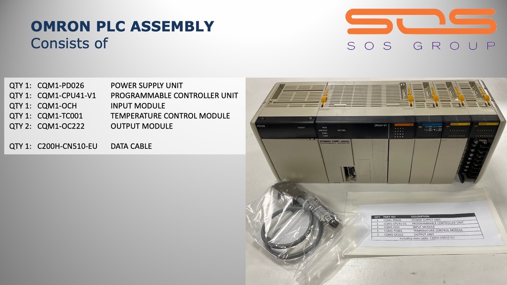 Omron Sysmac PLC module CQM1-PD026 CQM1-CPU41-V1 CQM1-OCH CQM1-TC001 CQM1-OC222 Programmable ...